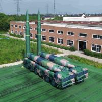 China Inflatable DF16 Missile Launcher Vehicle Model 12m for Field Training and Tactical Simulation for sale