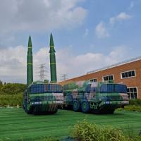 China Inflatable DF16 Missile Launcher Vehicle Model 12m for Field Training and Tactical Simulation for sale
