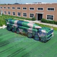 China Inflatable DF16 Missile Launcher Vehicle Model 12m for Field Training and Tactical Simulation for sale
