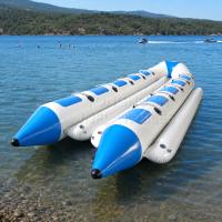 Quality Inflatable Banana Boat With Multi Person Seating And Reinforced Handles for for sale
