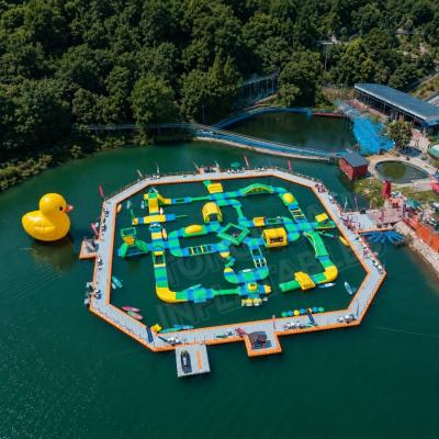 China Large Inflatable Water Playground Custom Floating Water Park for Lake Scenic Spots Resort Entertainment And Seasonal Commercial Operation Projects for sale