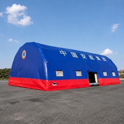 China PVC Inflatable Tent Large Space Emergency Shelter Custom Command Structure With Multi Window Layout for Disaster Relief, Outdoor Deployment, and Temporary Project Support for sale