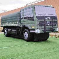 Quality Camouflage Inflatable Vehicle 1:1 Replica Large Truck Model for Exhibition for sale
