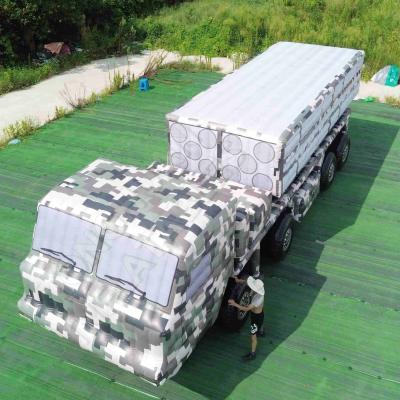 China Inflatable Target Training Launcher Vehicle Custom Camouflage Replica for Field Exercise Display Exhibition Installation Reusable Decoy Projects and Outdoor Scenario Use for sale