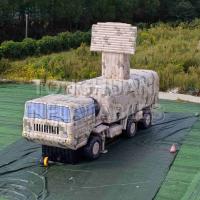 Quality Custom Inflatable Radar Vehicle Decoy with Raised Rectangular Antenna Panel for sale