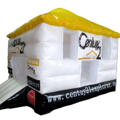 China Custom Inflatable Real Estate Promotion House Display with Printed Branding Panels for sale