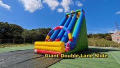 Commercial Giant Inflatable Slide Double Lane Outdoor Playground Slide for Rental Business Factory S