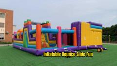 Inflatable Bouncer Slide Combo Large Bounce House with Slide for Outdoor Playground Rental Custom