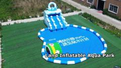 Round splash pool layout creates a clear water play area for summer events parks schools and family