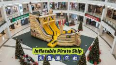 Inflatable Pirate Ship Theme Park Commercial Inflatable Playground Outdoor Fun And Rental Business