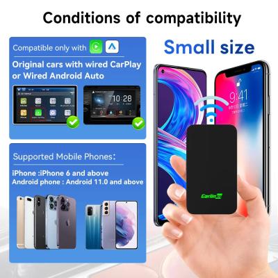 China Universal Carplay And Android Auto Adapter Wireless AI Box Android 12 Dongle for sale