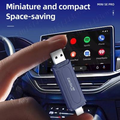 China Wired To Wireless Adapter Carplay & Android Auto 2 in 1 Dongle Mini SEPro Ai Box Fast Connection for sale