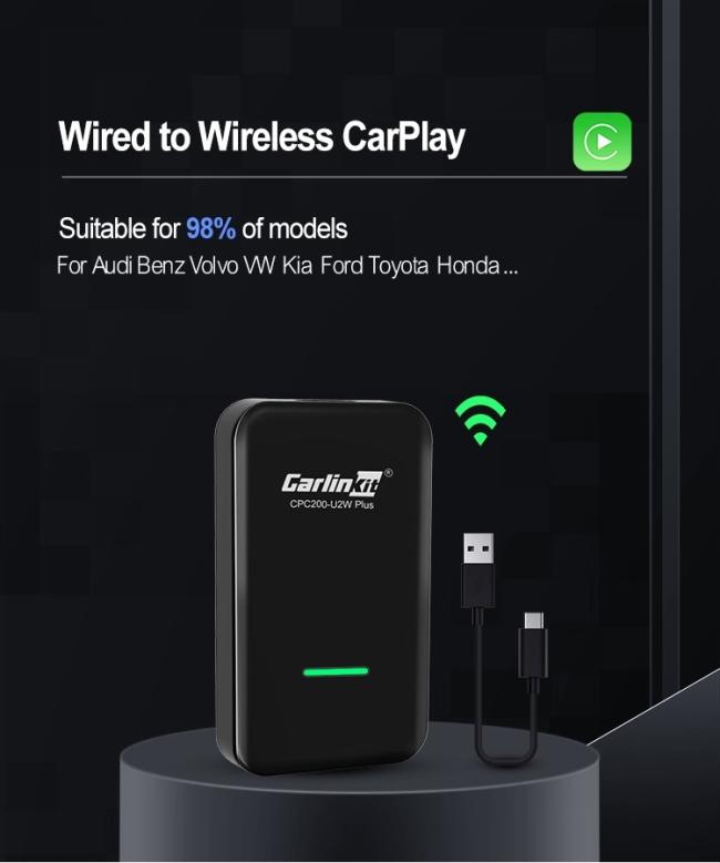 Wireless Carplay Adapter U2W Plus