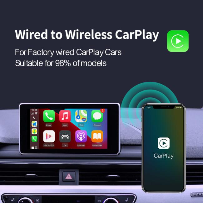 Wireless Carplay Adapter in use
