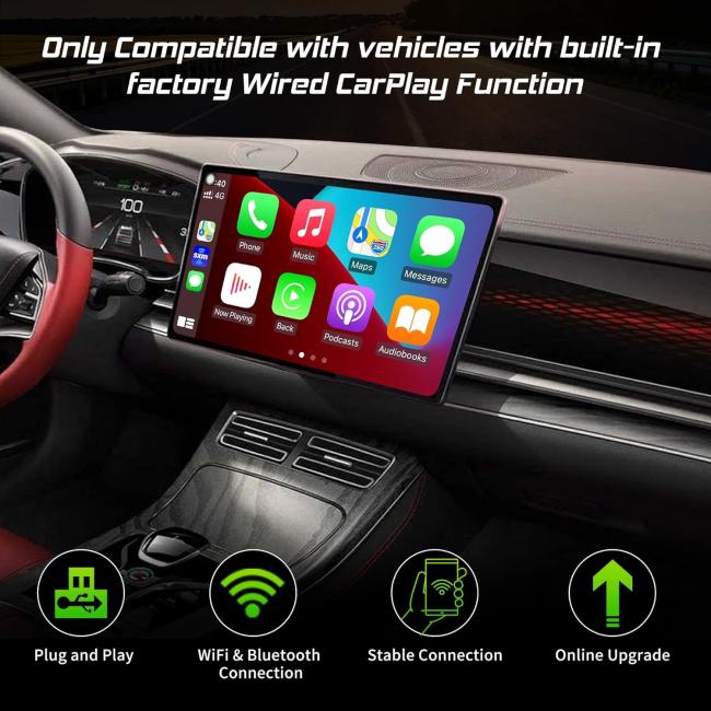 Wireless CarPlay adapter installation diagram