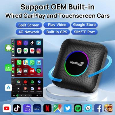 Cina Adattatore Wireless USB Ai Box Multi Media Carplay Android 13.0 Integrato Carplay Cablato Auto in vendita