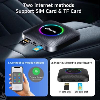 Cina Multi Media Cpc200 Tbox 8G 128Gb fino a 512Gb Android 13 SM6625 Adapter wireless Carplay Dongle Youtube Netflix Ai Tv Box in vendita