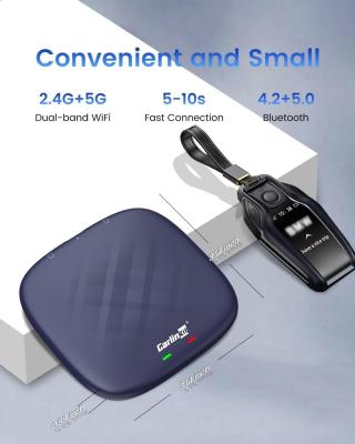 Cina Adaptatore cablato a wireless CarPlay Smart Car Ai Box Tbox Plus 8-Core 8g 128gb con streaming Apps YouTube Netflix Wifi GPS LTE Android 13 in vendita