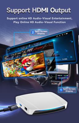 Cina Tbox UHD USB HDMI Port 8G 128Gb SM6225 Android 13 Video Ai Box Wireless Adapter Carplay per Youtube Netflix in vendita