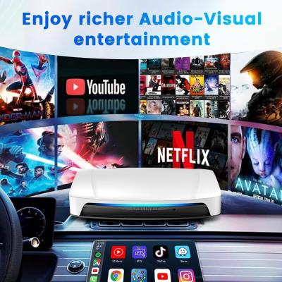 Cina CPC200-TBox Wireless Adapter Carplay SM6225 Multimedia Andriod e Carplay 64Gb T-Box UHD Ai Box Youtube Netflix in vendita