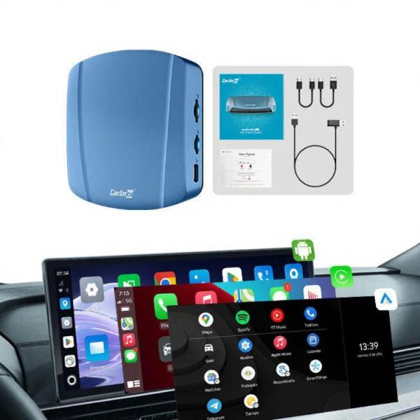 Quality Android 15 CarPlay TBox Ultra Model Sim Card GPS Navigation 8+128G Wireless for sale