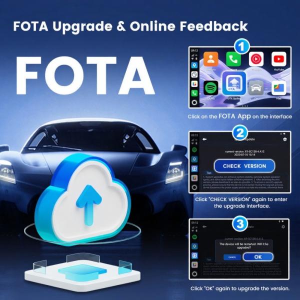 Quality Android 15 CarPlay TBox Ultra Model Sim Card GPS Navigation 8+128G Wireless for sale