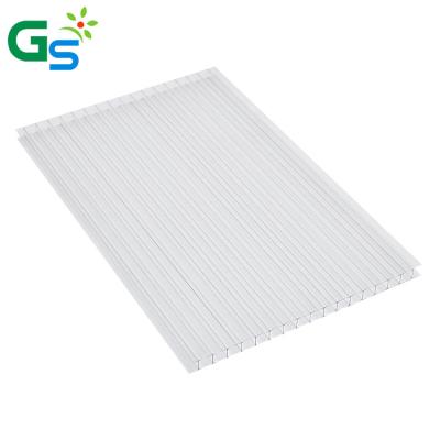 China Smoked Plastic Hollow Roof Sheet 12Mm Multiwall Polycarbonate Sheet For Front Door Canopy Shade for sale