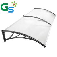 China High Quality Manual Building Window Sunshade Pp White Bracket Pc Bronze Solid Sheet Polycarbonate Awning for sale