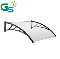 China High Quality Manual Building Window Sunshade Pp White Bracket Pc Bronze Solid Sheet Polycarbonate Awning for sale