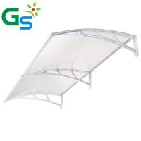 China High Quality Manual Building Window Sunshade Pp White Bracket Pc Bronze Solid Sheet Polycarbonate Awning for sale
