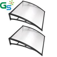 China High Quality Manual Building Window Sunshade Pp White Bracket Pc Bronze Solid Sheet Polycarbonate Awning for sale