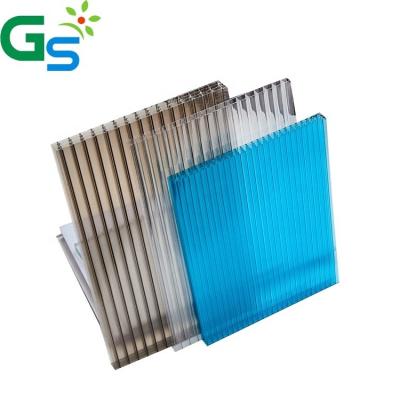 China UV Coating Sun Sheets PC Embossed Sheets for Multiwall Polycarbonate Hollow Sheet for sale