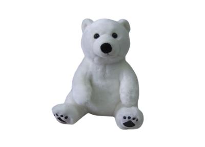 China 6'' sitting plush stuffed polar bear for sale