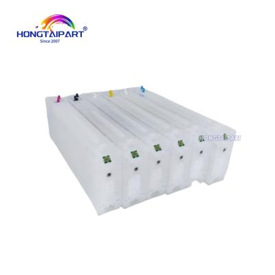 Китай Картуш чернил T725A T725A T7251 T7252 T7253 T7254 600ml 6PCS Пустой картридж чернил 600ml с одноразовым чипом совместим с принтером Epson F2100 F2000 F2130 F2140 F2150 F2160 HONGTAIPART продается