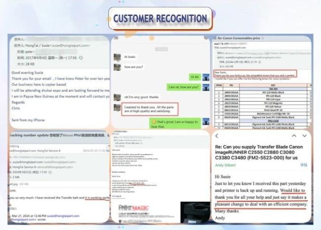 Customer reviews and testimonials