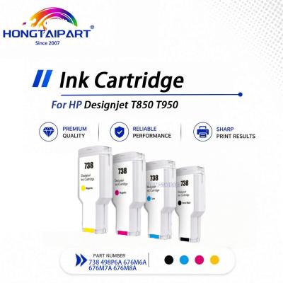 China HP 738 Ink Cartridge 300ml For Designjet T850 T950 498P6A 676M6A 676M7A 676M8A for sale