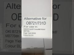 Compatible Toner Cartridge Black 45439002 For OKI B731 MB770 Printer Toner Kit High Capacity