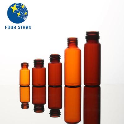 Cina Piccole fiale del collo della vite delle chiare fiale di vetro di Ambra Farmaceutico 30ml con il cappuccio di plastica in vendita