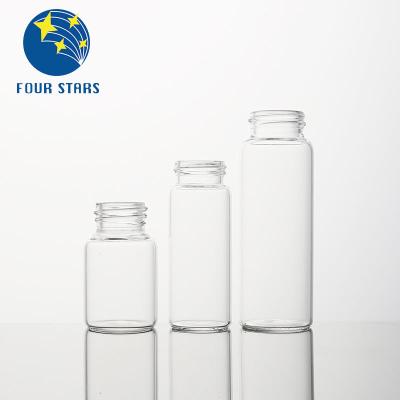 Cina Piccole fiale del collo della vite delle chiare fiale di vetro di Ambra Farmaceutico 30ml con il cappuccio di plastica in vendita