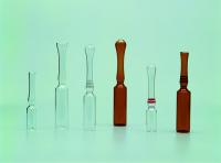 China Borosilicate Glass Ampoule 40ml Amber Injection Empty Bottle for Laboratory for sale