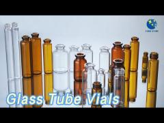 Borosilicate Glass Tube Vials Empty Amber / Clear Pharmaceutical