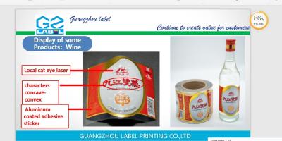 China Customized Label Sticker for Waterproof Durable Tear-Proof Oil-Proof Heat-Resistant Static-Proof Glossy/Matte or Transparent/Nontransparent Features for sale