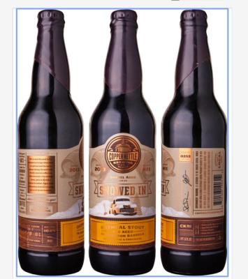 China Rectangular Transfer Printing Booze Bottle Sticker for Printing Needs for sale