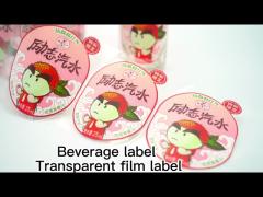 Custom Water Bottle Labels Personalised Label Transparent Label for Beverage Bottle Label Adhesive Label