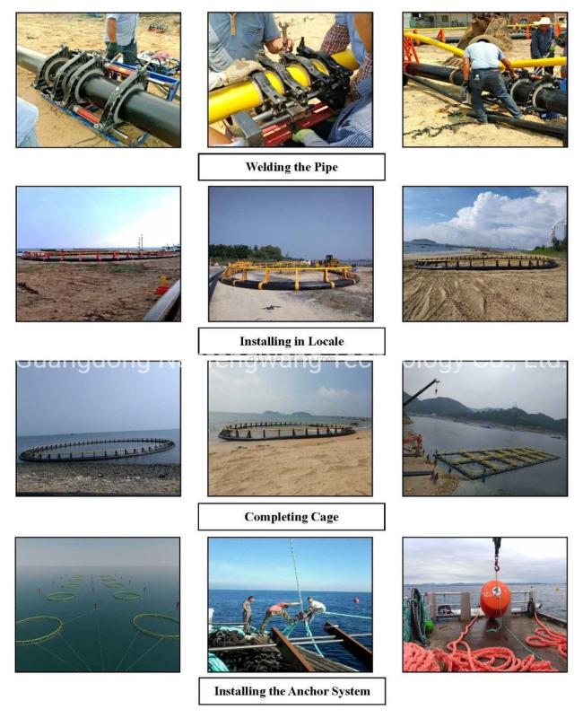 Semi-Open Waters Fish Cages Customized Size