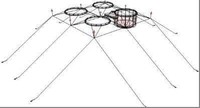 Plastic Floating Fish Cage HDPE with UV Material for Fish Farm