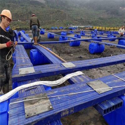 China Fishing Machinery Plastic Pontoon Fish Farming Cage with Hydraulic Power Source and Fishing Gear Winch Type for sale