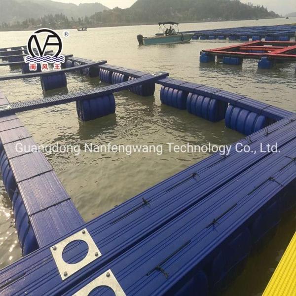 Quality Square Pontoon Aquaculture Fish Cage Customization Diameter 10m - 60m for sale