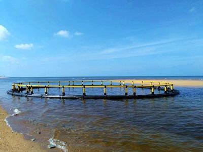 China Acid And Alkali Resistant Circular Fish Cage For Lake Fishery for sale