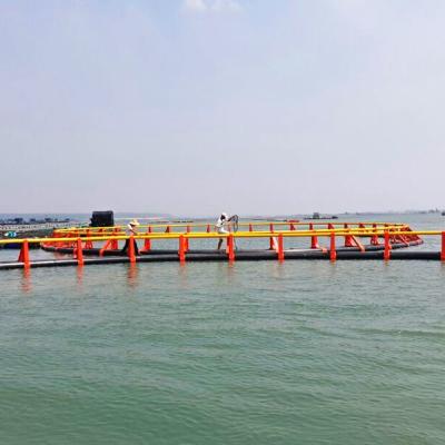 China HDPE Pipe Aquaculture Farm Fishing Cage Round for Deep Sea for sale